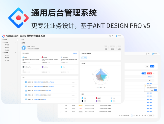 多租户通用后台+代码生成（Ant Design Pro v5）