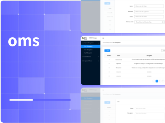 OMS 后台管理系统